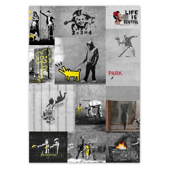Plakat pionowy Banksy Megamix, 29,7x42 cm - ZeSmakiem | Sklep EMPIK.COM