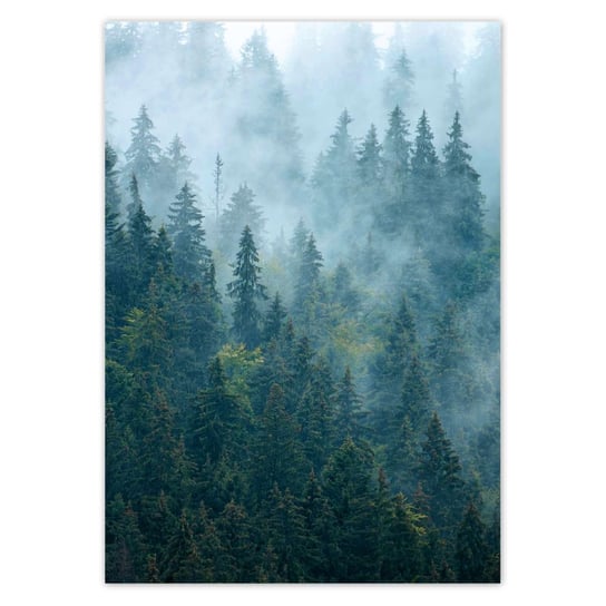 Plakat pionowy Las we mgle, 14,8x21 cm - ZeSmakiem | Sklep EMPIK.COM