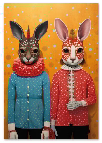 Plakat portret cyrkowy duet 70x100 cm - Hog Studio | Sklep EMPIK.COM