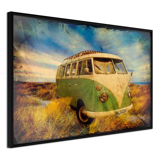 Plakat - Retro bus [Poster] 90x60 Rama czarna papier plakatowy 250 g/mÂ ...