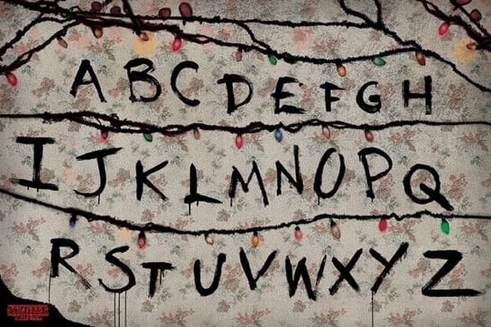 Plakat Stranger Things R, U, N Światełka plakaty na ścianę z serialu 91 ...