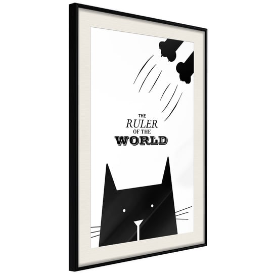 Plakat - The ruler of the world [Poster] 40x60 Rama czarna z passe ...