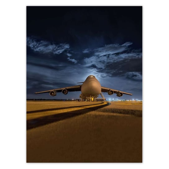 Plakat Wielki samolot Lotnisko, 100x135 cm - ZeSmakiem | Sklep EMPIK.COM