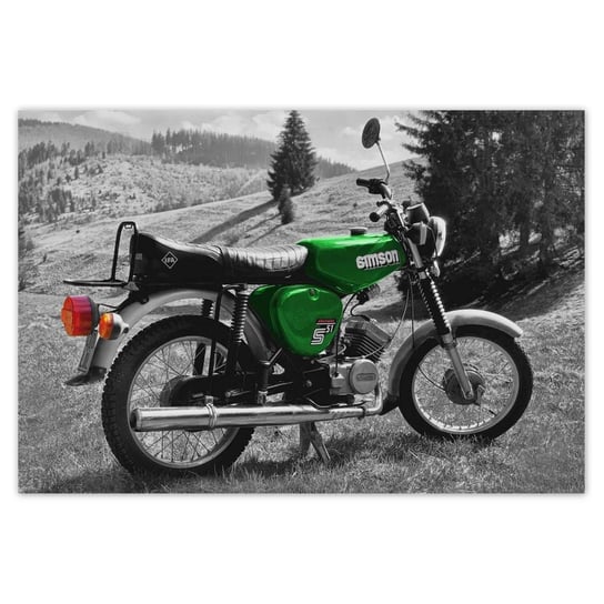 Plakat Zielony Simson S51 E, 155x105 cm - ZeSmakiem | Sklep EMPIK.COM