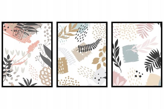 Plakaty tryptyk grafika wzory nowości 3szt 30x40 - Fotopp | Sklep EMPIK.COM