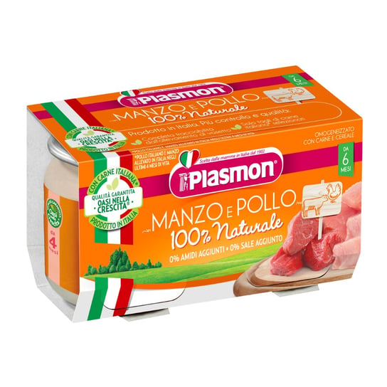 PLASMON OBIADEK KURCZAK I WOŁOWINA 2X80G - Plasmon | Sklep EMPIK.COM