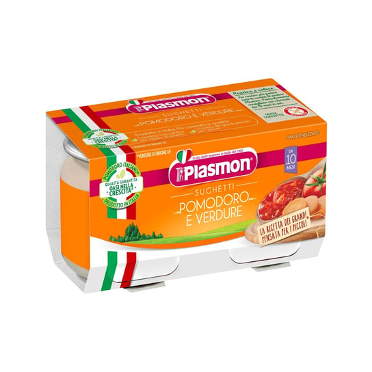 PLASMON OBIADEK SOS POMIDOROWY Z WARZYWAMI 2X80G - Plasmon | Sklep ...