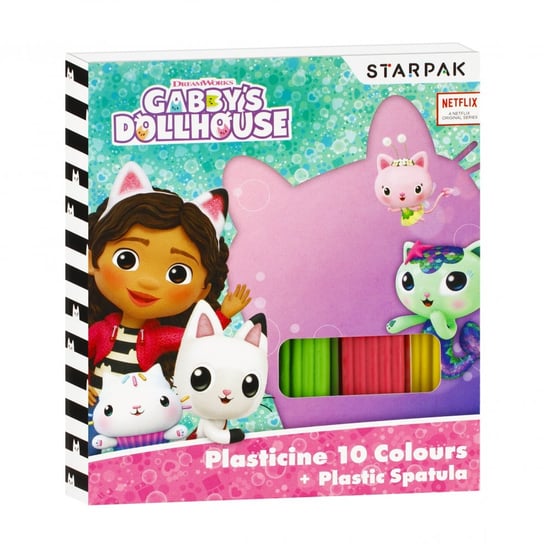 Plastelina 10 kolorów falista ze szpatułką Gabbys STARPAK 530018 ...