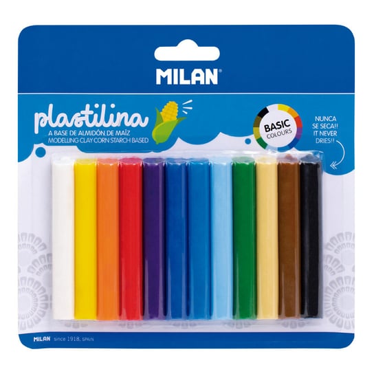 Plastelina MILAN BASIC 12 kolorów x 11 g - Inna marka | Sklep EMPIK.COM