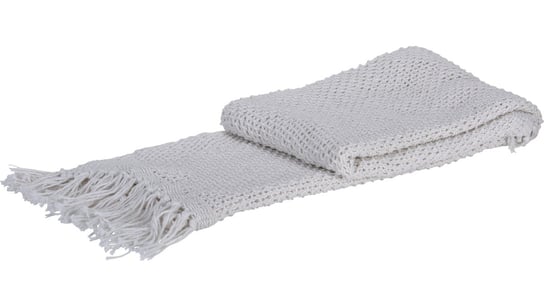 Pled z frędzlami PLECIONY biały 130x170cm BOHO EKO - H&S Decoration ...