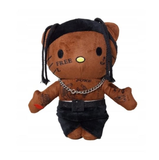 Pluszak Travis Scott Hello Kitty Miś Przytulanka Maskotka Rapowy ...