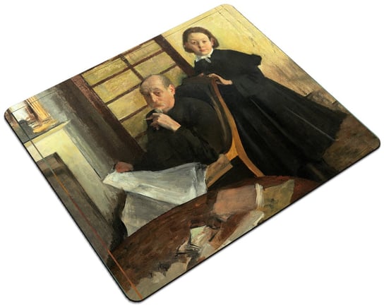 Podkładka Henri Degas i jego siostrzenica Lucie Degas Edgar Degas ...