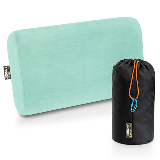 Poduszka podróżna memory JOHNNY ADVENTURE miętowy z woreczkiem - Badum ...