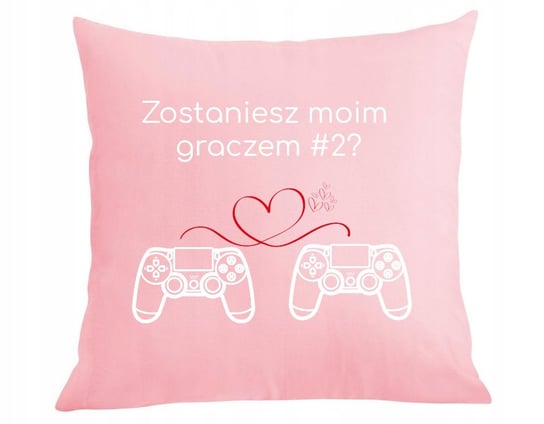 Poduszka + poszewka na Walentynki Zostaniesz moim graczem #2 PS? - Inna ...
