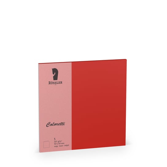 Podwójna Karta 157X157 Coloretti 5 Szt. Czerwona - Grupo Erik | Sklep ...