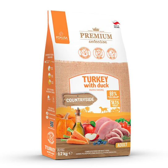 Pokusa Turkey with Duck Indyk z Kaczką Adult 12kg - POKUSA FOR HEALTH ...