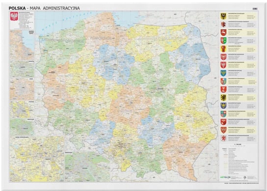 Polska. Mapa ścienna administracyjna 1:700 000 - Opracowanie zbiorowe ...