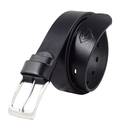 Polski Pasek ze Skóry Licowej KLASYCZNA SREBRNA KLAMRA 135pas / 150cm ...