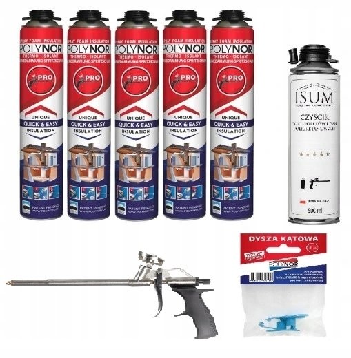 POLYNOR 14 elementów piana PUR pianka pur izolacje natryskowe zestaw, Polynor, - Polynor | Sklep ...