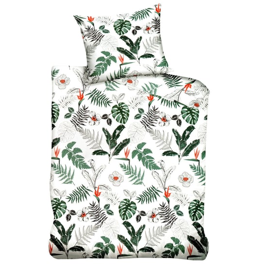 Pościel 140x200 Komplet 2 części Satyna Bawełniana DALWIN - Łóżkoholicy | Sklep EMPIK.COM