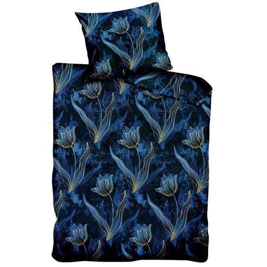 Pościel 140x200 Komplet 2 części Satyna Bawełniana DALWIN - Łóżkoholicy | Sklep EMPIK.COM