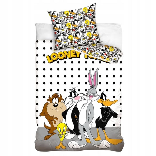 Pościel Looney Tunes 140x200 70x90 Bawełniana Licencyjna Bohaterowie ...