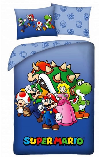 Pościel Młodzieżowa 140X200 Super Mario - Halantex | Sklep EMPIK.COM