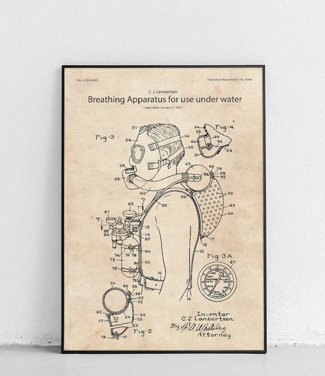 Poster Polytechnic, Aparat tlenowy - plakat - Poster Polytechnic ...