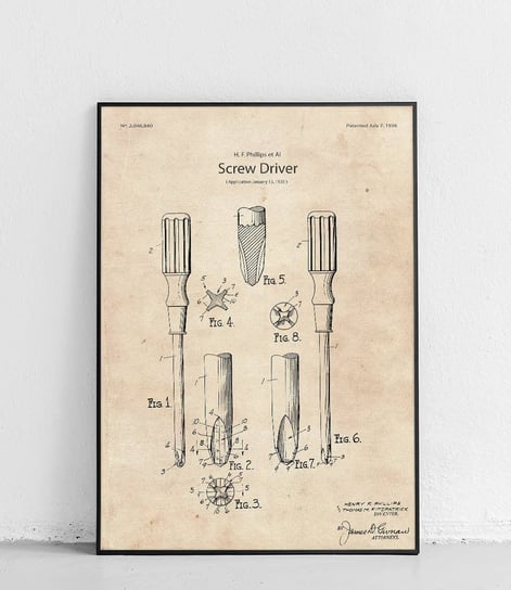 Poster Polytechnic, Śrubokręt - plakat - Poster Polytechnic | Sklep ...