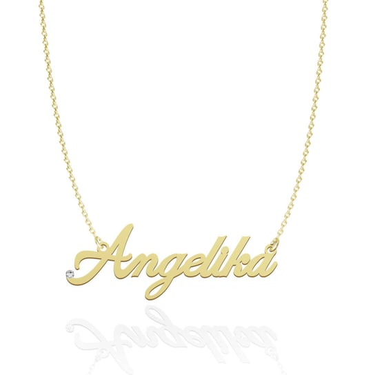 Pozłacany Naszyjnik Z Imieniem Angelika - Radziszewska | Moda Sklep ...