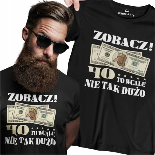 Prezent Na 40 Urodziny Dla Faceta Koszulka - Mistickers | Moda Sklep EMPIK.COM