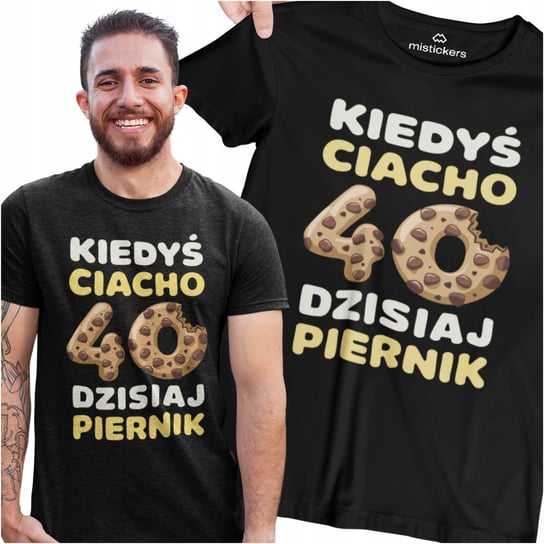 Prezent Na 40 Urodziny Dla Faceta Koszulka - Mistickers | Moda Sklep EMPIK.COM