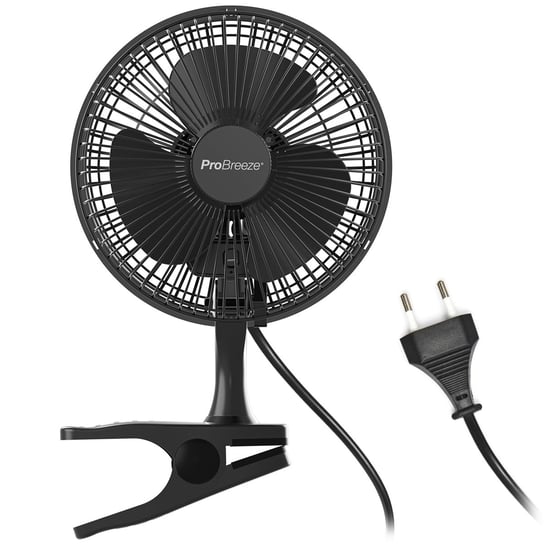 Pro Breeze Wiatrak Biurowy Z Klipsem 15 Cm 2 Prędkości Czarny ...
