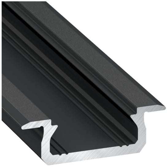 Profil LED Czarny Anodowany 2m 200cm Wpuszczany Aluminiowy Typ Z ...