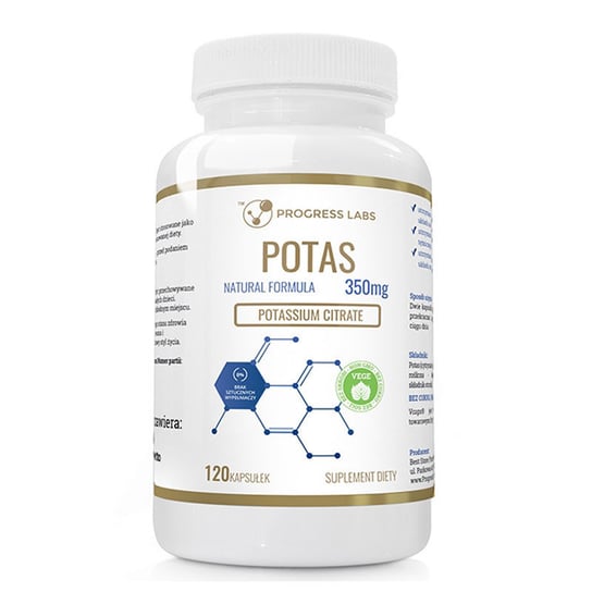 Progress Labs Potas 350Mg Suplement diety, 120 kaps. | Sklep EMPIK.COM