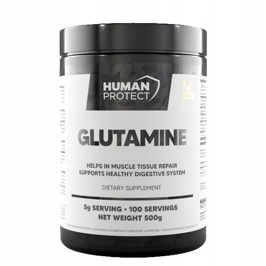 Proszek glutamina GLUTAMINE Human Protect 500 g naturalny REGENERACJA ...