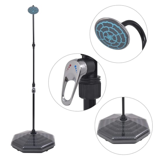 Prysznic solarny 20L, czarny, 214cm x 67,8cm / AAALOE - Inna marka | Sklep EMPIK.COM