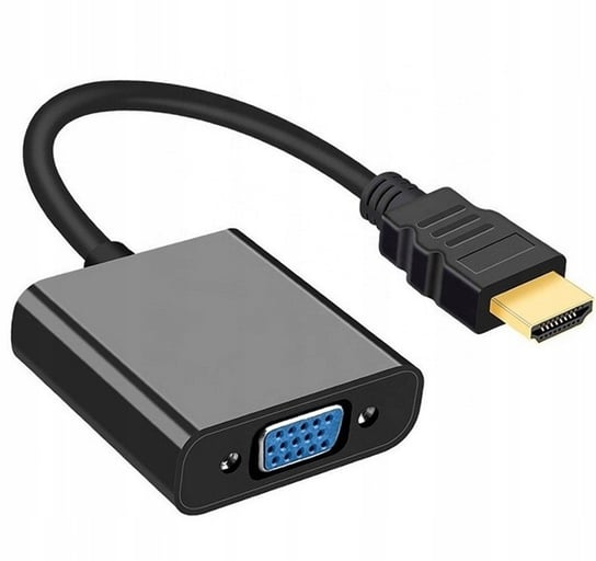 PRZEJŚCIÓWKA ADAPTER KONWERTER Z HDMI DO VGA D-SUB - Sh. | Sklep EMPIK.COM