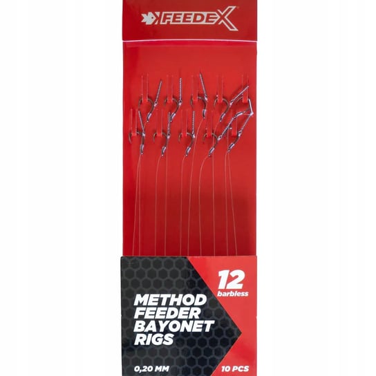 PRZYPONY BEZZADZIOROWE FEEDEX METHOD FEEDER BAYONET RIGS BARBLES R. 12 ...