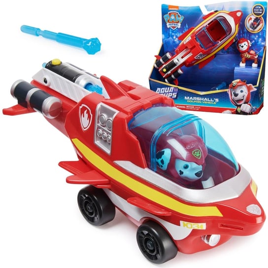 Psi Patrol 2w1 Marshall Dolphin Aqua Pups Zestaw Pojazd podwodny Delfin ...