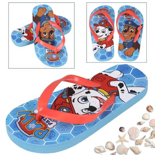 Psi Patrol Marshall Chase Kolorowe klapki/japonki chłopięce, dla chłopca 31-32 EU - Psi Patrol ...