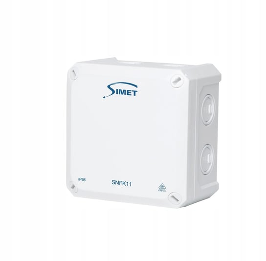 Puszka instalacyjna naścienna SNFK11, 110x110x67, IP66 biały - Simet ...
