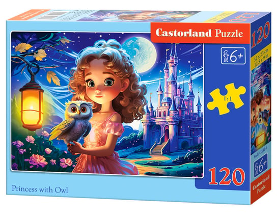 Puzzle 120 Princess With Owl B-13593-1 - Castorland | Sklep EMPIK.COM
