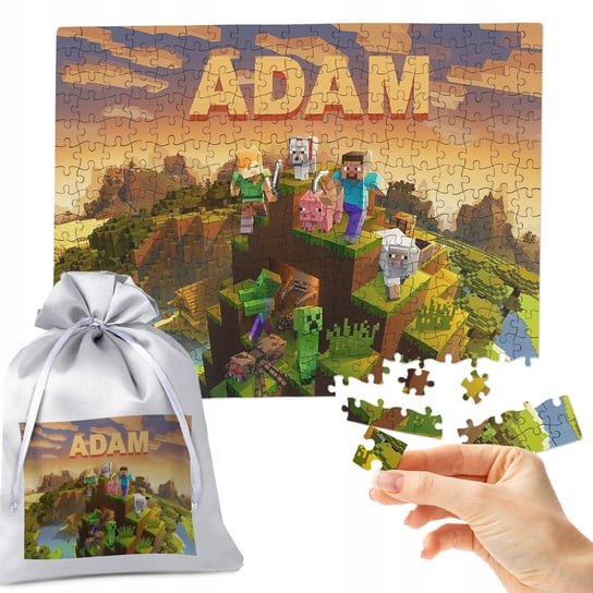 PUZZLE 252 el. MINECRAFT - IDEALNY PREZENT NA ŚWIĘTA POD CHOINKĘ TWOJE ...