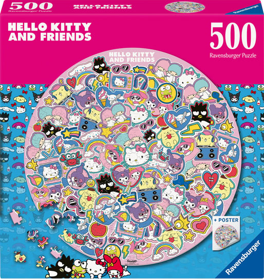 Puzzle 2D: Hello Kitty 500 elementów - Ravensburger | Sklep EMPIK.COM