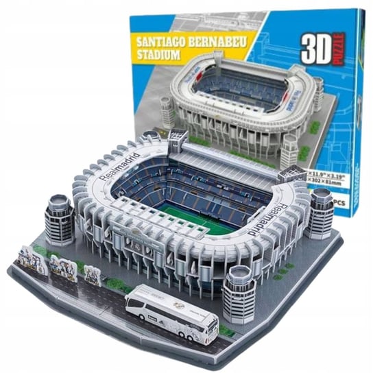 Puzzle 3D Stadion Piłkarski Real Madryt Fc Santiago Bernabeu Duży 101 ...