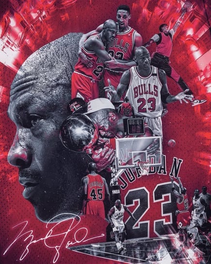 PUZZLE Michael Jordan NBA Chicago Bulls + IMIĘ Pudełko 120 el. - Atram ...