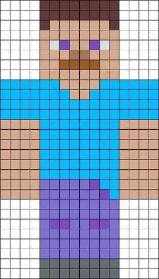 PUZZLE Minecraft STEVE A3 252 el z Nadrukiem + IMIĘ Pudełko - Atram ...