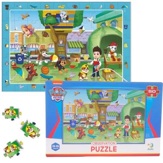 Puzzle Obserwacyjne Paw Psi Patrol Zestaw Do Układania Układanka 50 ...