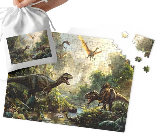 Puzzle Tradycyjne - Dino Dinozaury Wzory Prezent Na Święta 24El ...